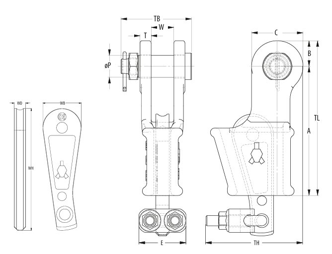 Open Wedge Socket Tailgrip OWS-TG with Bolt and Nut | CERTEX Germany